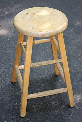 Jackie Sullivan : Sketch Blog: Painted Wooden Kitchen Stool