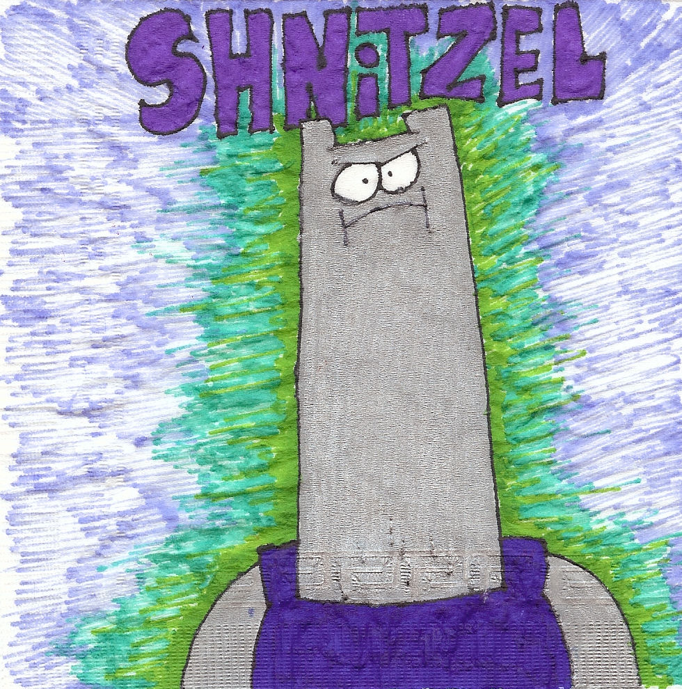 kmkirbynapkins: A tribute to Schnitzel, from the Chowder Cartoon.
