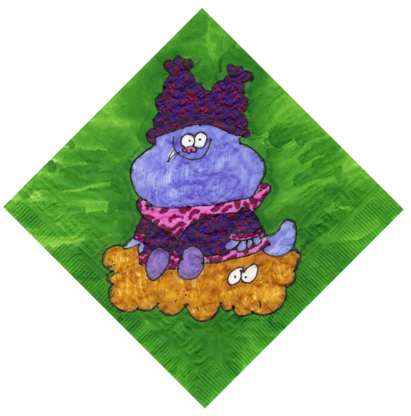 kmkirbynapkins: Chowder Cartoon art napkins.