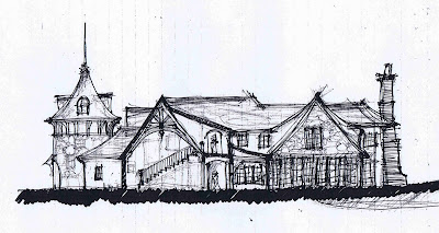 kmkirby designs: French house conceptual sketches. (Pre-construction ...