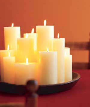 Living It At Home: It's Simple...Use Candles For Thanksgiving Ambiance