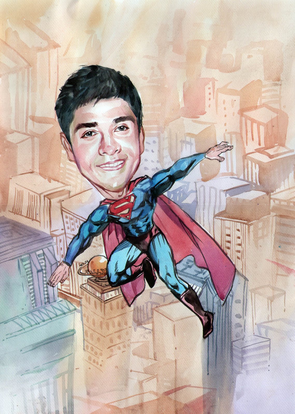 Portalite Studios: SuperMAN CARICATURE