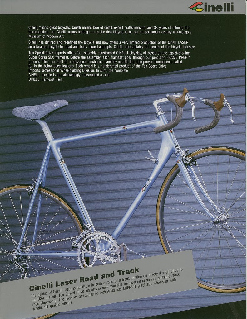 Cinelli Only: Ten Speed Drive Imports Cinelli Catalog