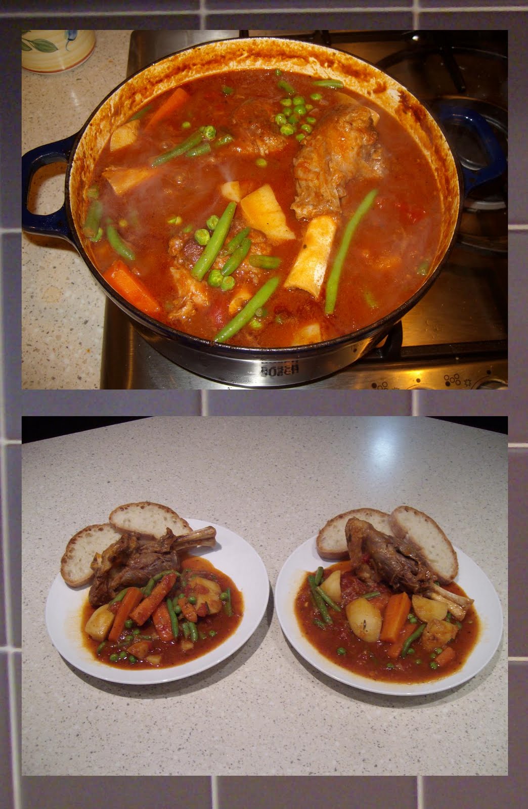 dinner with jack: Lamb shanks navarin