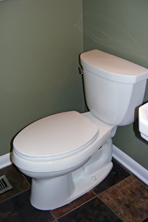 Modern Male Homemaker: Half Bath Renovation: Toilet Installation