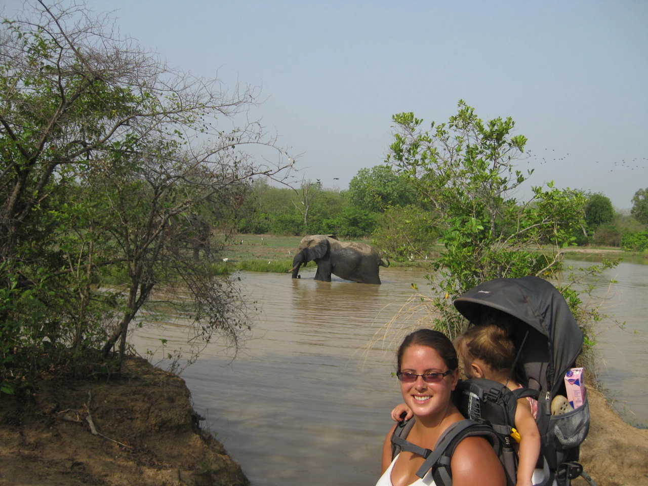 Karen and Ama visit Ghana: Fire (Mole) National Park