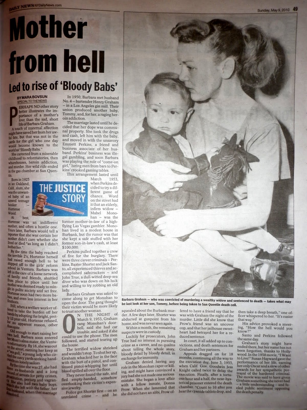 Eitel Thoughts: BLOODY BABS STILL MAKING THE PAPERS