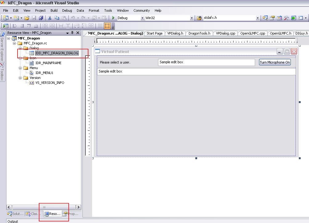 Clemson VEGroup: Integrating OpenGL into a MFC project