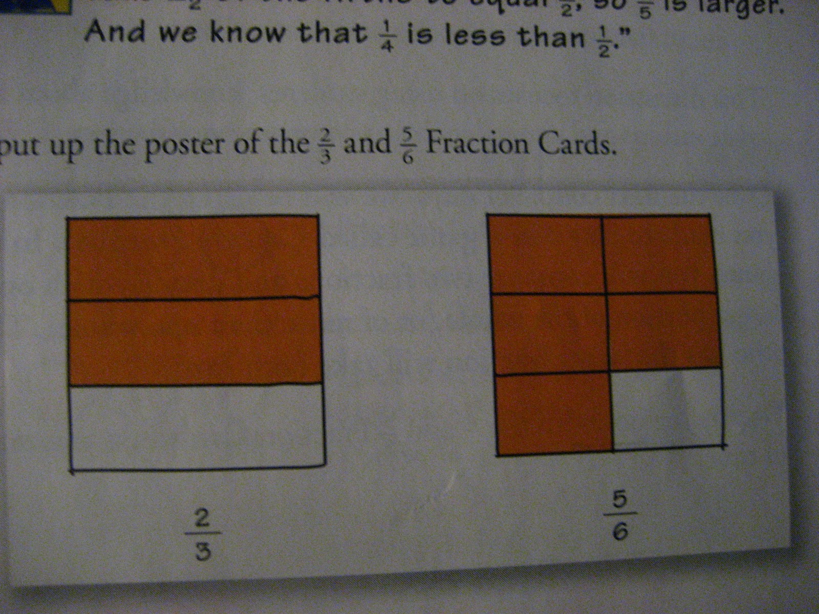Marge's Fourth Grade Math Blog: Fraction Cards and Decimal Squares