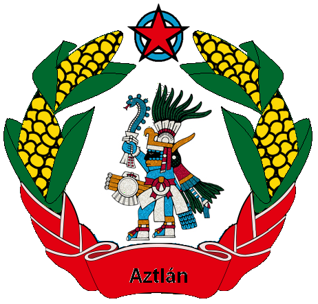 República Popular de Aztlán: Nueva Bandera y Escudo de la República ...