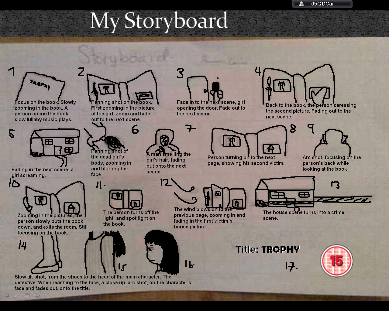 Donnielle Carino AS Media Blog: Opening Sequence Story Board