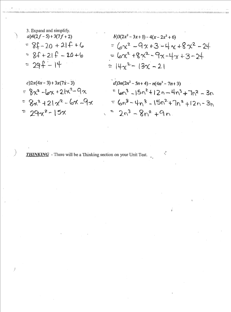 Grade 9 Applied Math
