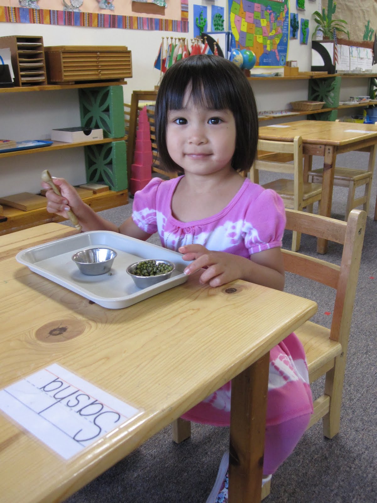 Journey to Our Baby Girl: Doing work in their preschool classrooms
