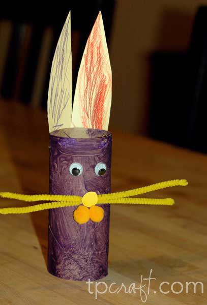 TPcraft.com: Toilet Paper Roll Bunny Rabbit