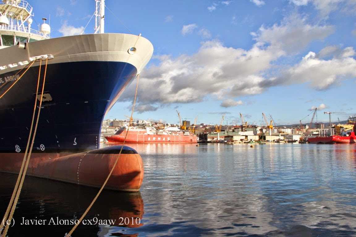 Fotos y videos de buques en Vigo: Sísmico “Blue Arrow” construido por ...