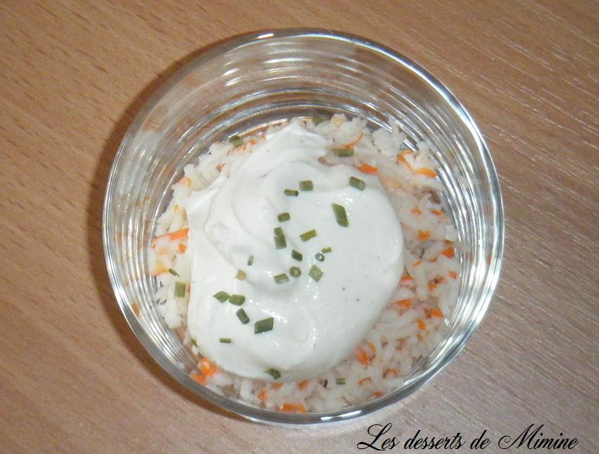 Des idées à déguster: Verrine vite-faite crabe-fromage frais