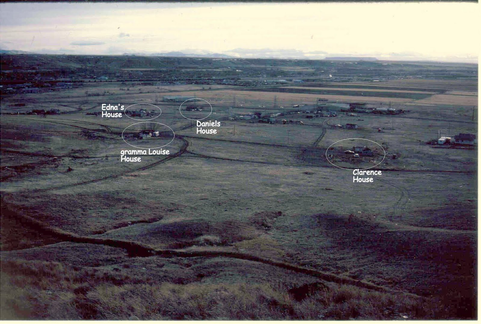 Hill 57 Chippewa Cree Indians of Montana: Sky View of Hill 57