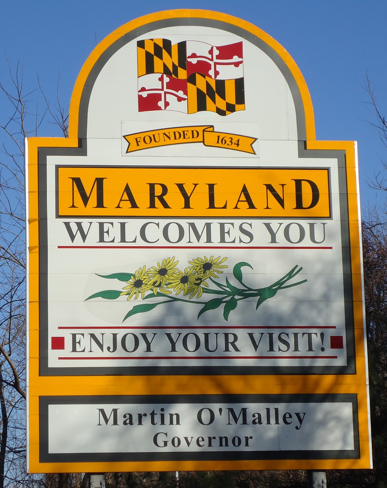 Doug's 2010 Roadtrip Blog: State Border Signs