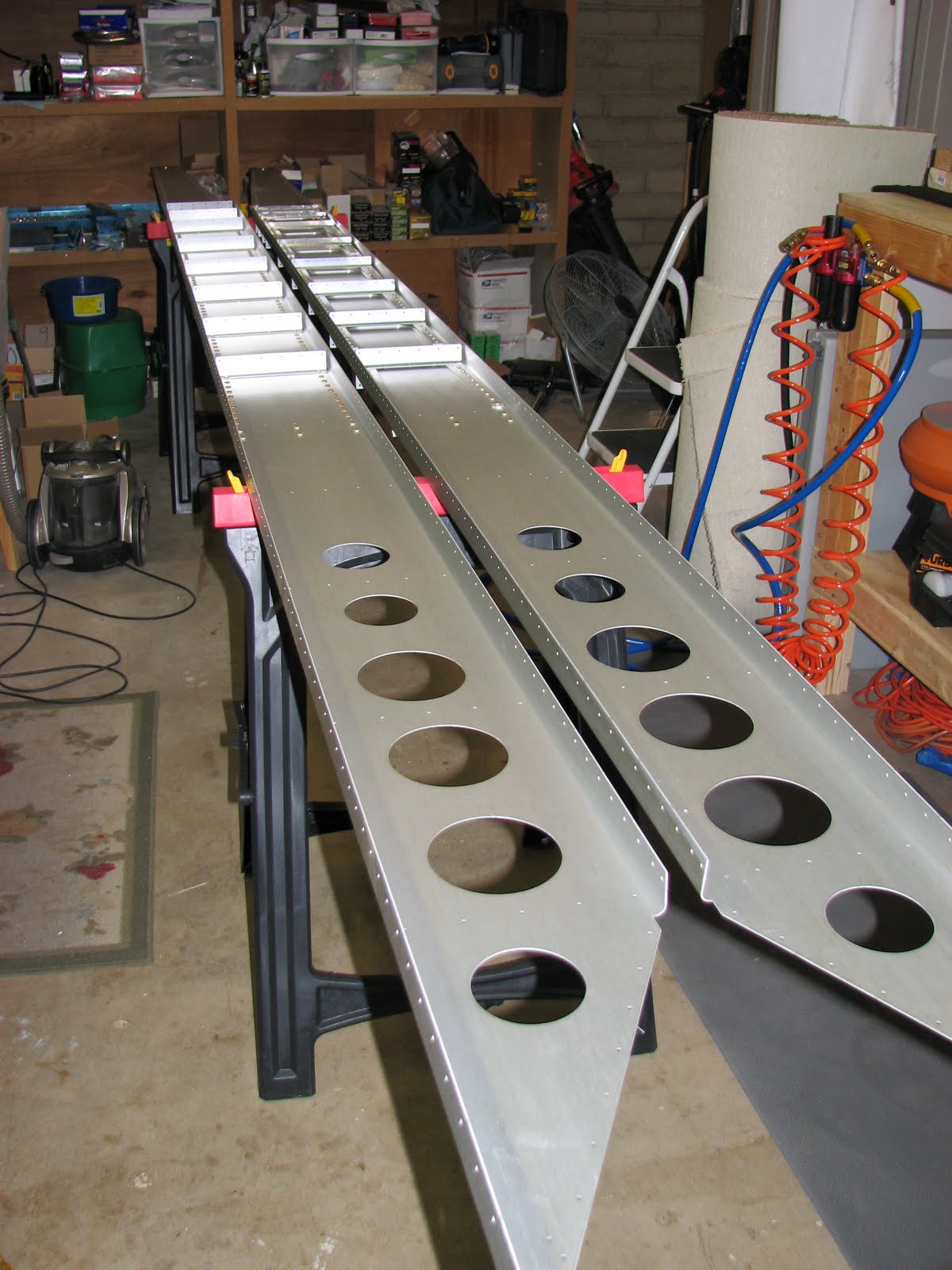 Torsten's RV-12: Wing Spar Assembly completed