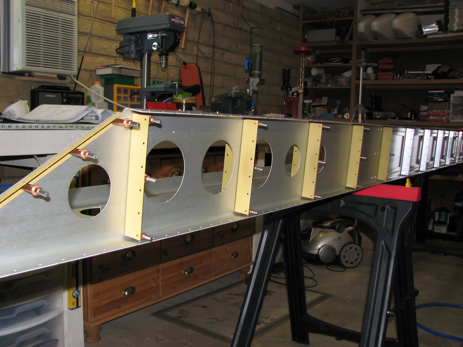 Torsten's RV-12: Wing Spar Assembly completed