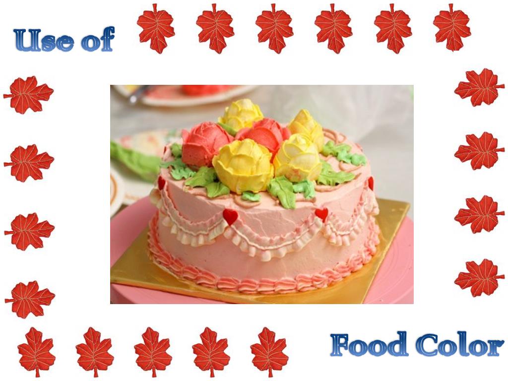 Food Decoration: Use of Food Color