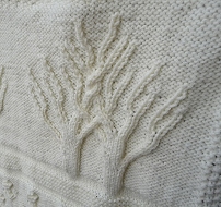 DetroitKnitter: DetroitKnitter's Version - Baby Tree of Life Throw