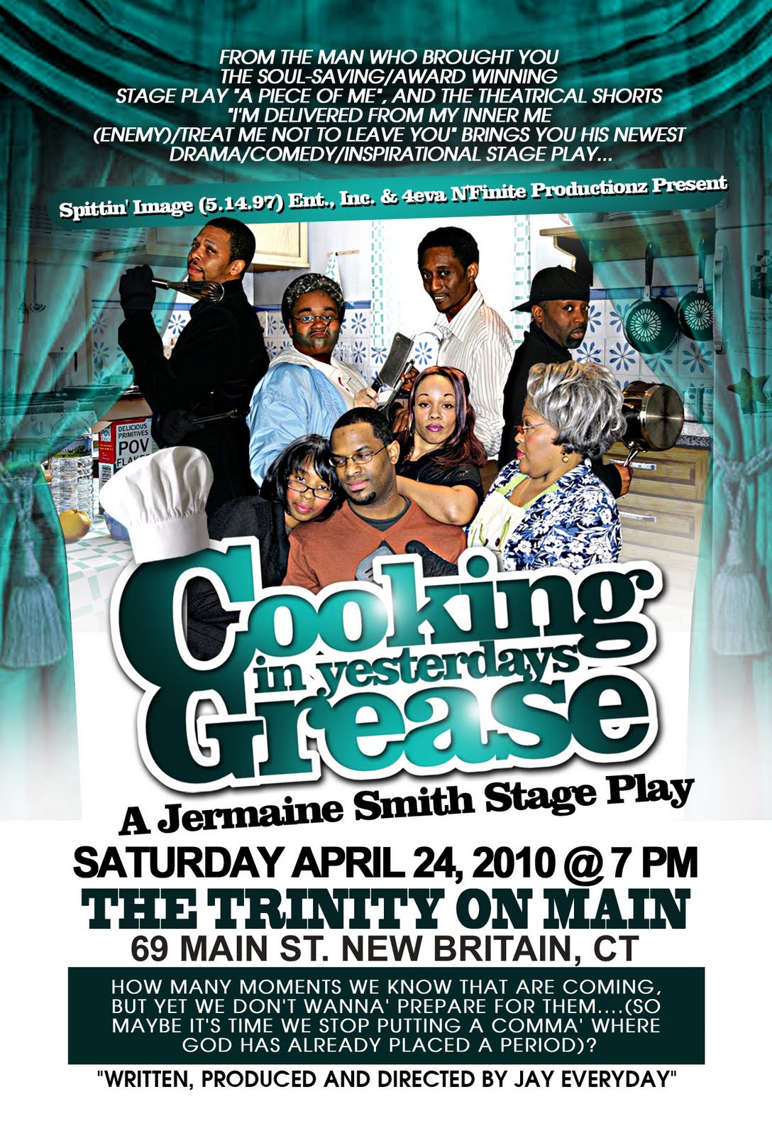 By Renee Visions: Cooking in Yesterday's Grease - A Stage Play