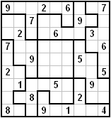 Logic Puzzles: Irregular Sudoku