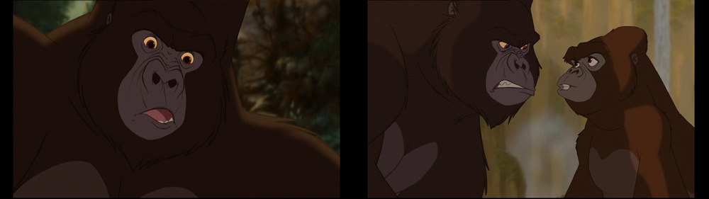 Colorful Animation Expressions: Tarzan - Kerchak: a shadowy figure (3/4)