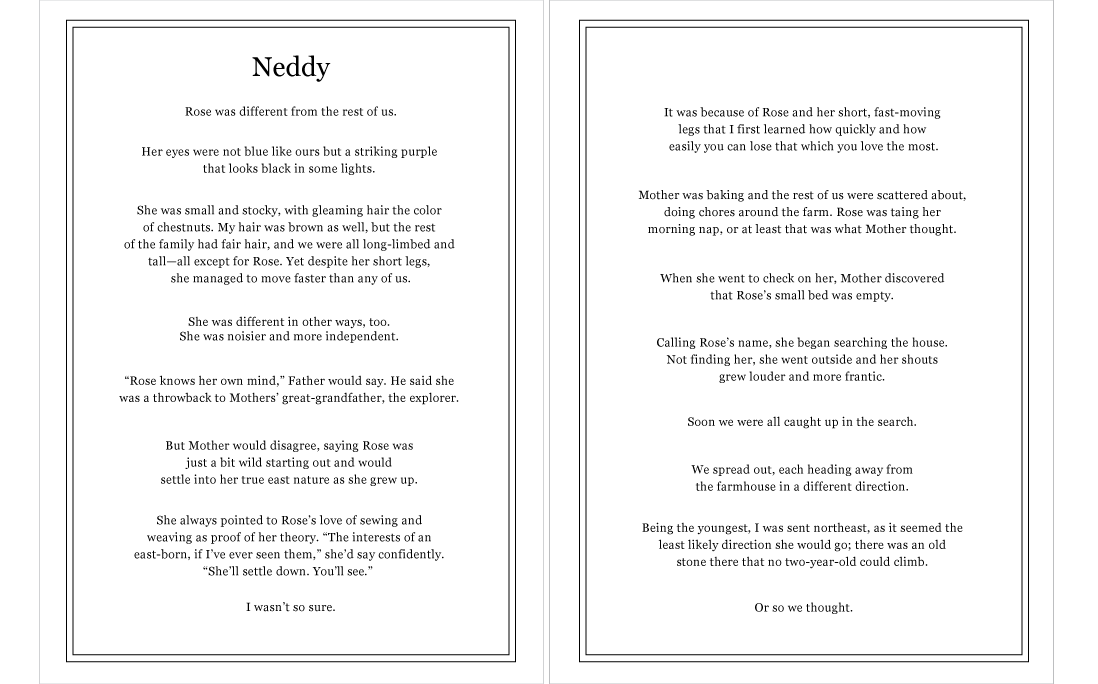 typography: Narrator: Neddy