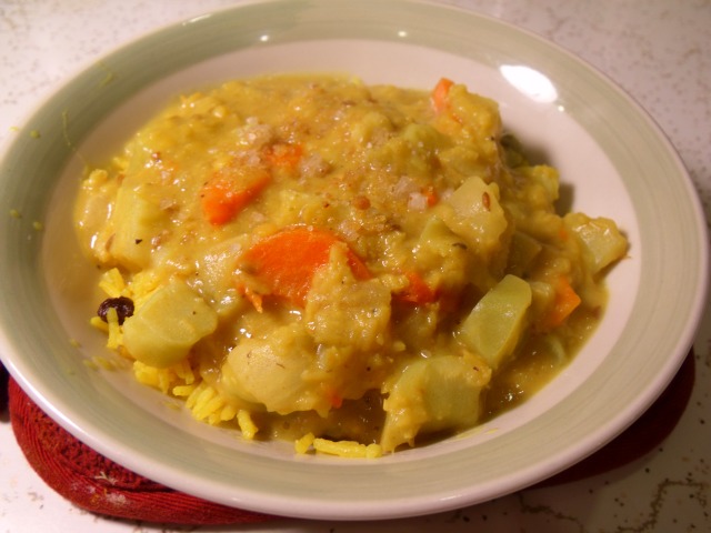 Red Lentil Dahl and Fragrant Rice with Currants | Six Dollars A Day