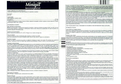 Enfermagem e Saúde Pública: CONTRACEPTIVOS ORAIS E INJETÁVEIS - BULAS