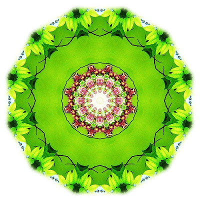 Los cursos de Circe: MANDALA COLOR VERDE cuarto chakra lc-5