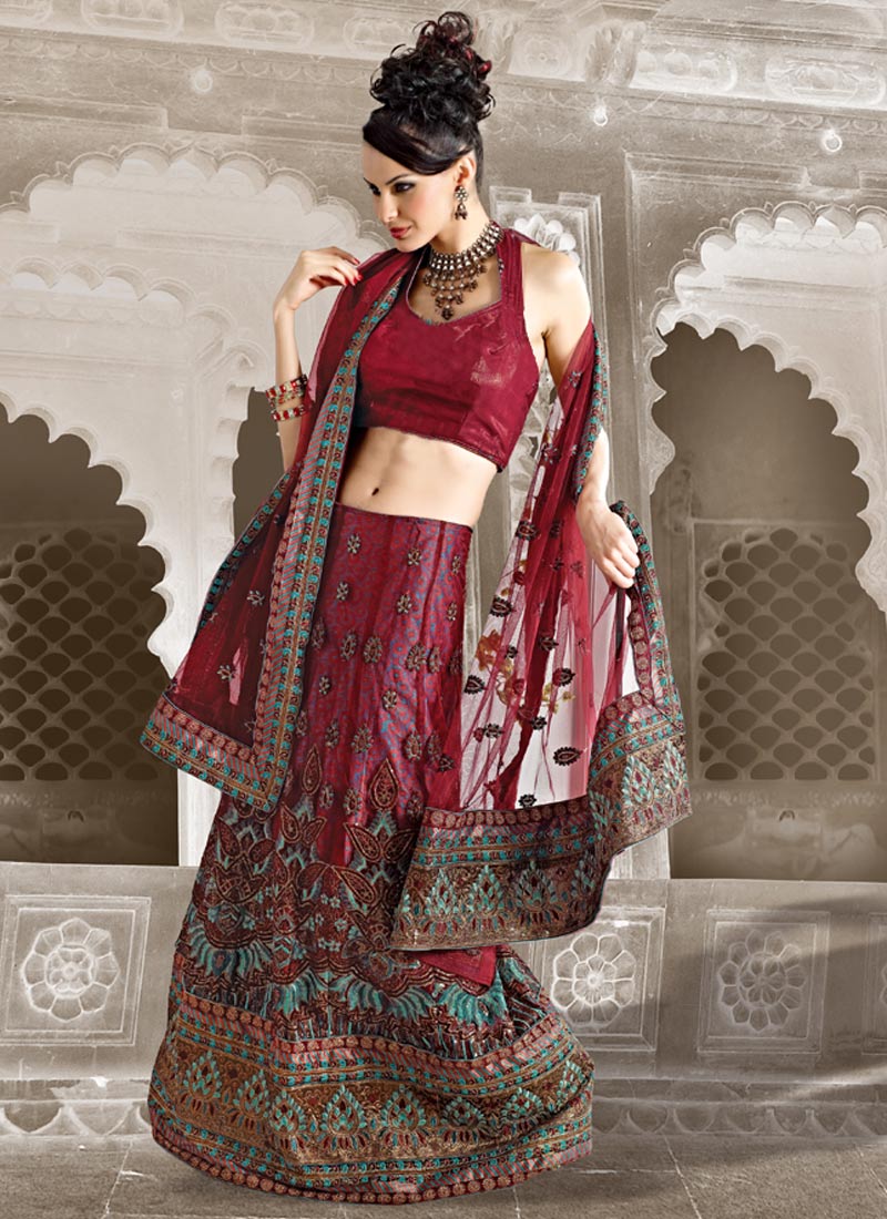 Fashion India: Embroidered lehenga choli