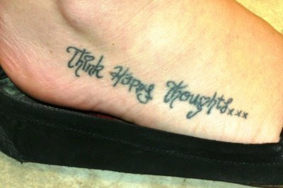 Special Collection Of Tattoos: Foot Tattoos Words