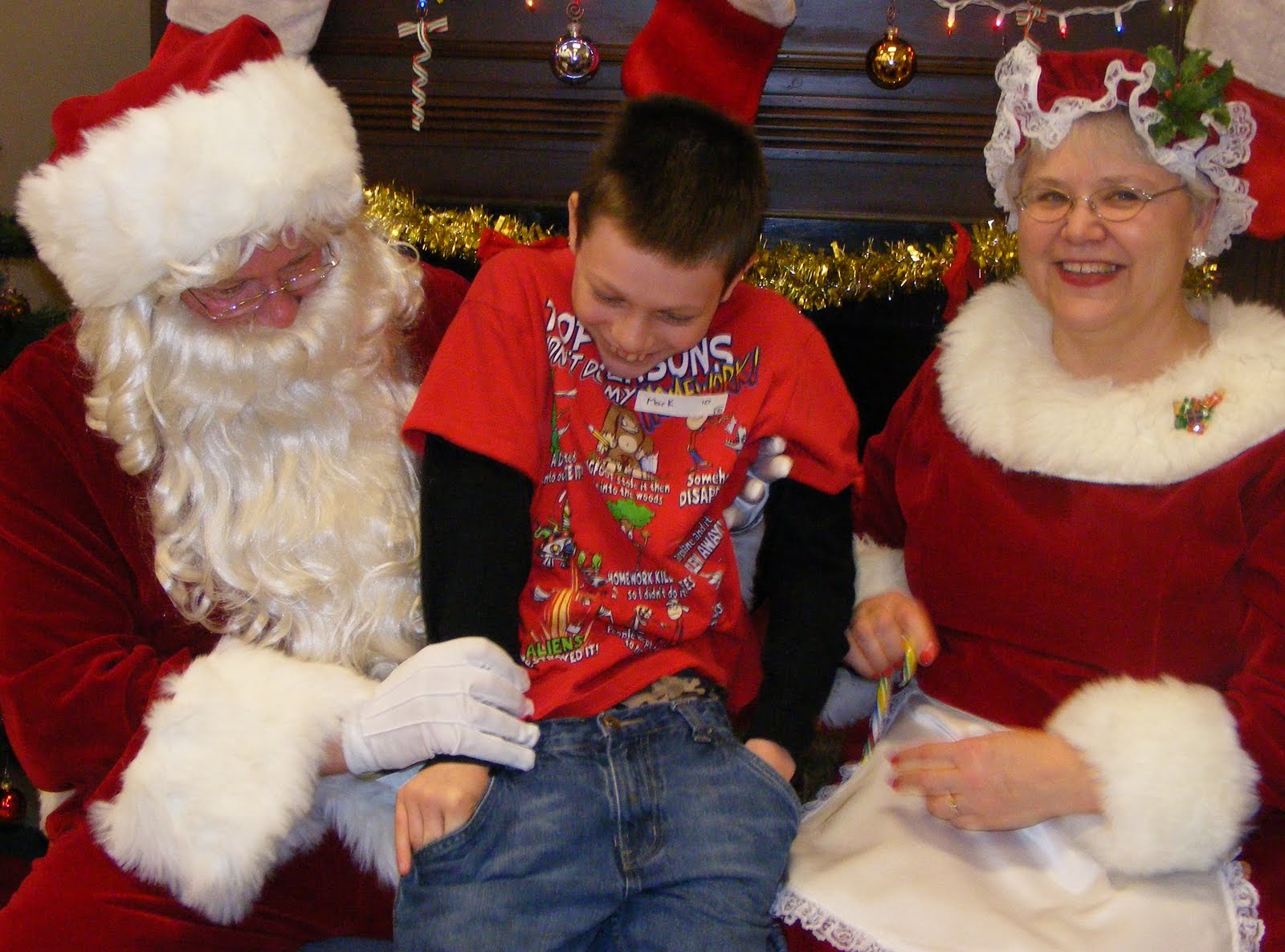 Ten kids and a Dog: A Visit with Santa