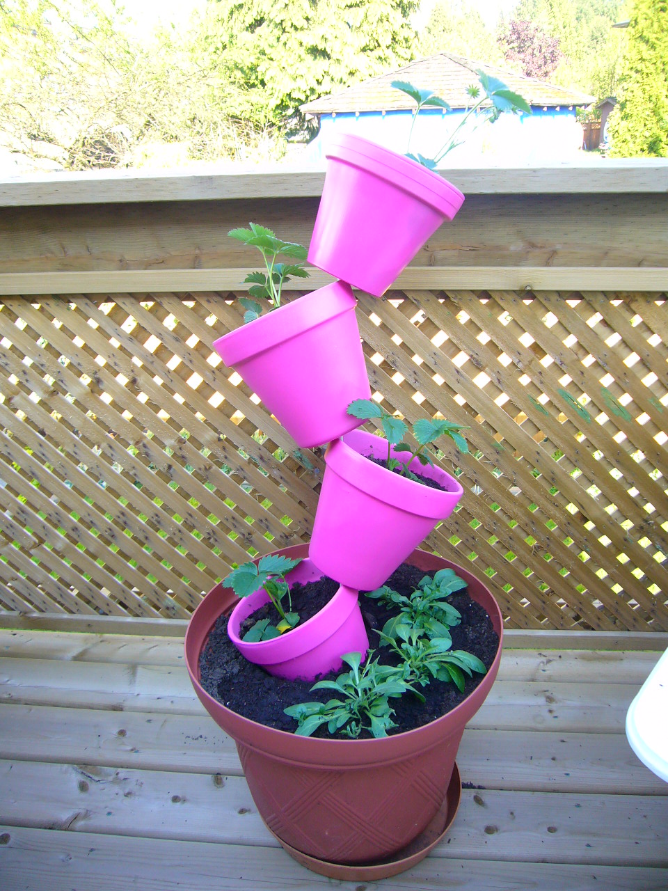 Bits & Bites: Stacked Pot Planter