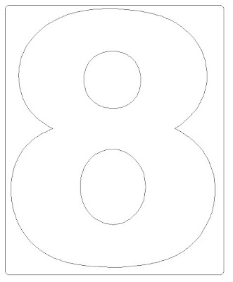 Moldes del número 6 - Imagui
