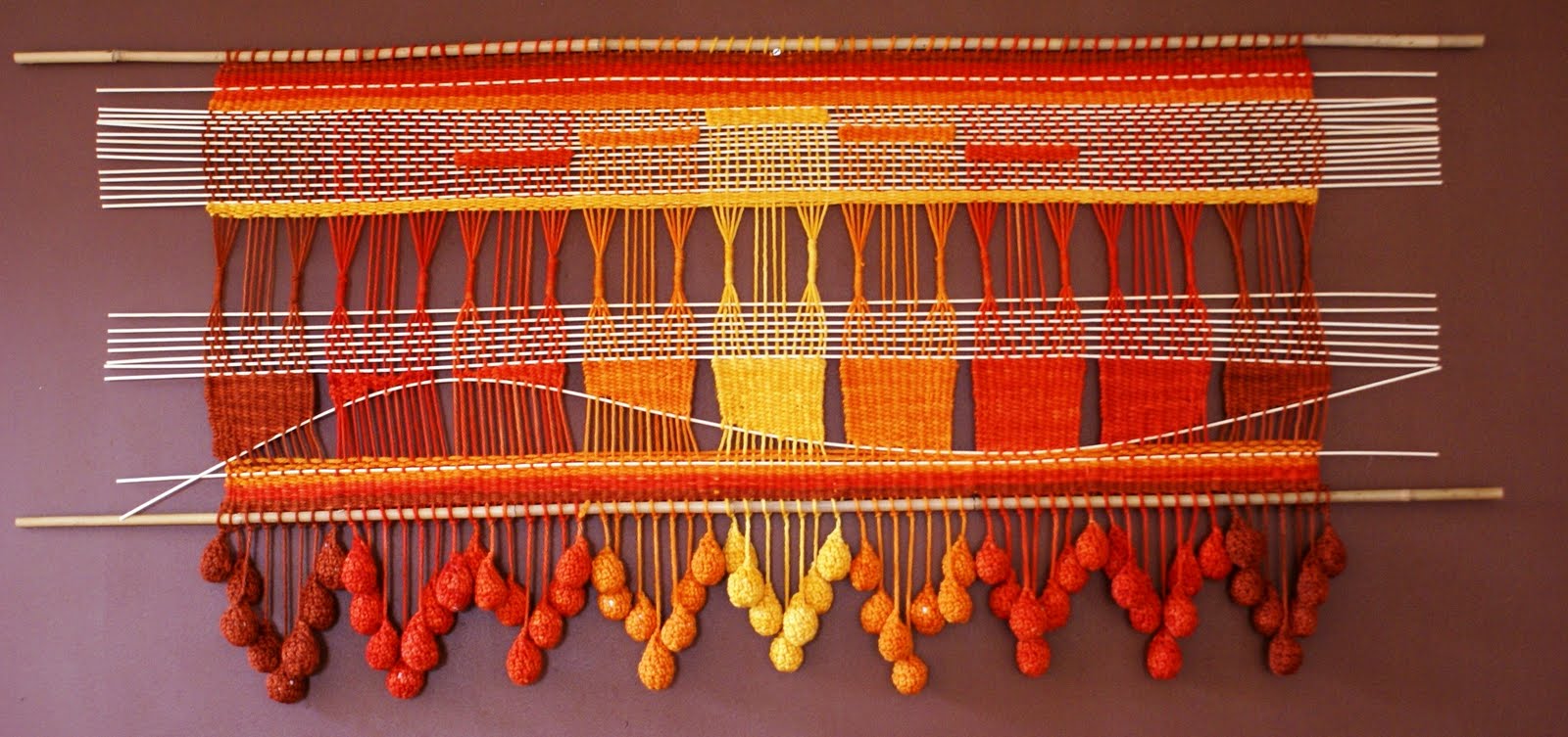 María Elena Sotomayor … telares que encantan !! : telar anaranjado ...