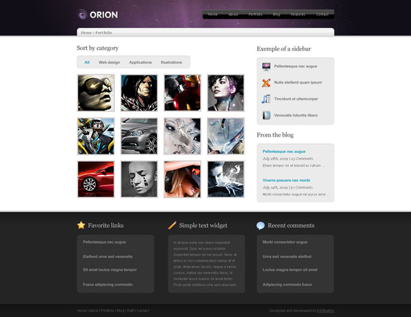 10 Beautiful Free Portfolio Templates In PSD | Design Inspiration | PSD ...