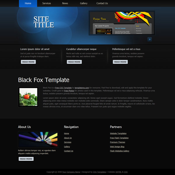 25 Awesome XHTML/CSS/ HTML5 Website Templates | Mow Design | Graphic ...