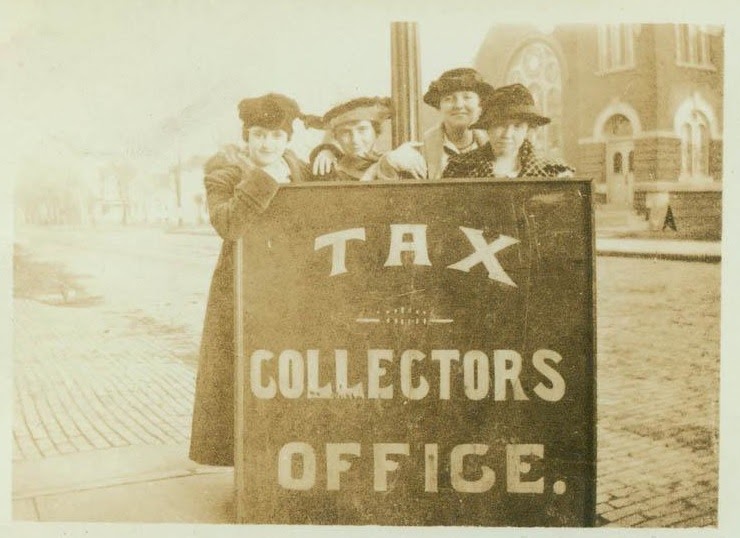 Anonymous Works: Vintage Tax Collectors Office Sign
