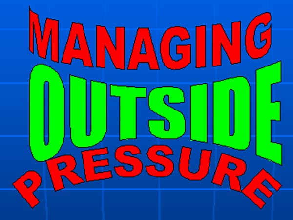 The J-Gram: 14. Managing Outside Pressure