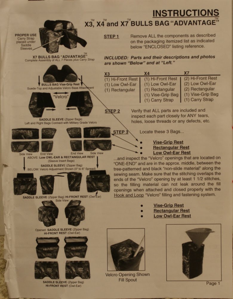 Filling Instructions