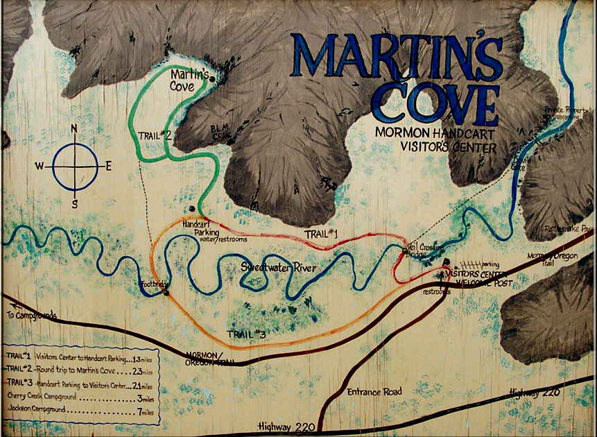 Martins Cove Trek 2010: Map of Martins Cove