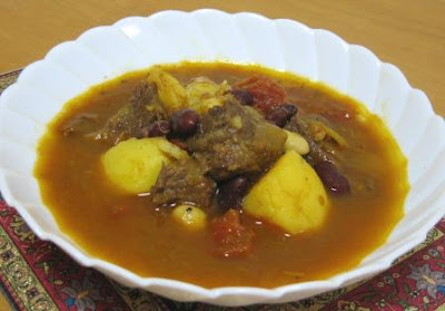 Saffron and Lemons: Abgusht: Persian lamb soup with chickpeas and red ...