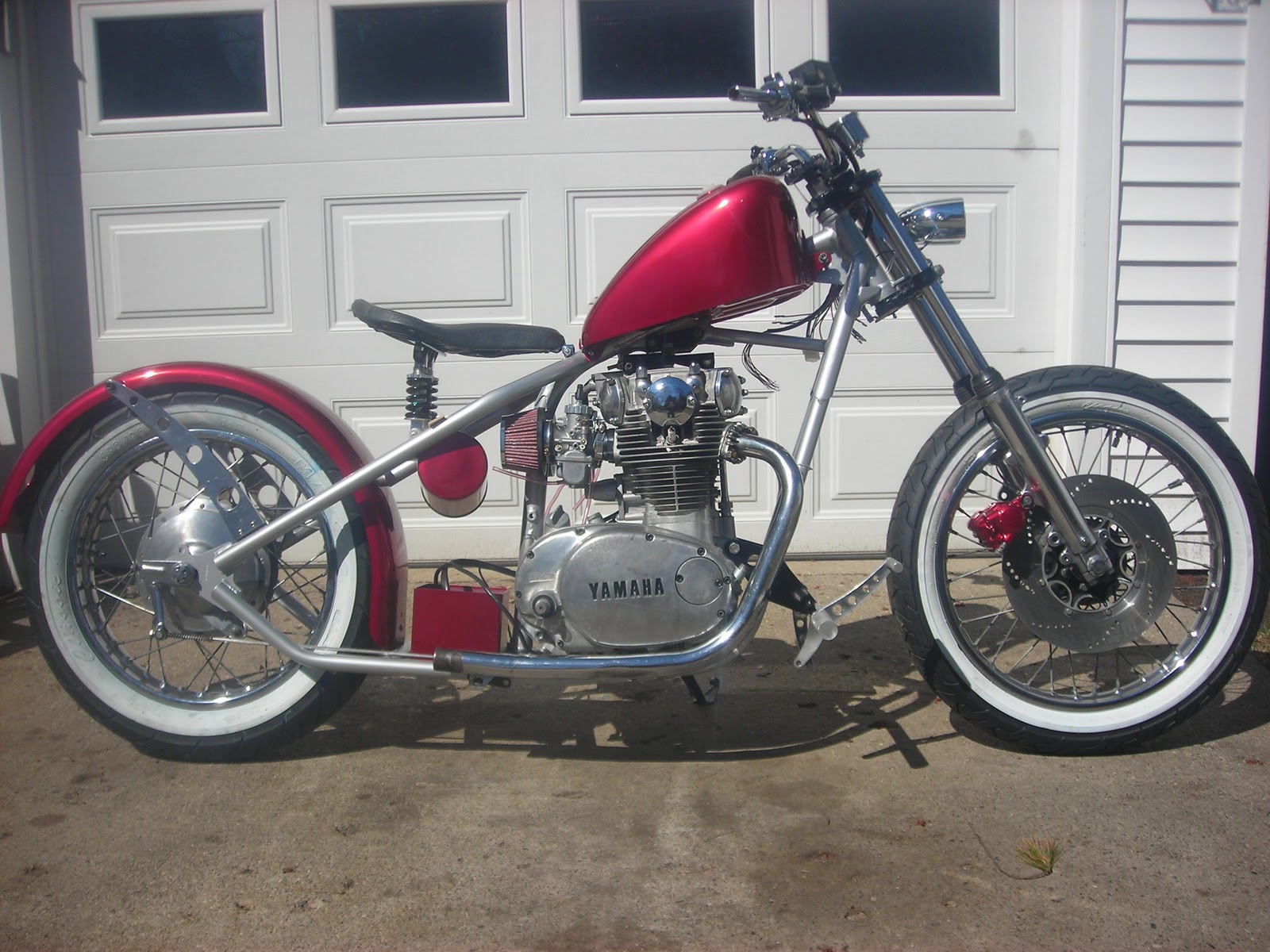 WEED HARDTAIL CHOPPERS/BOBBERS: XS650 1973 hardtail built by Jim /Bubba