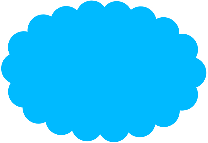 Scalloped Oval Template