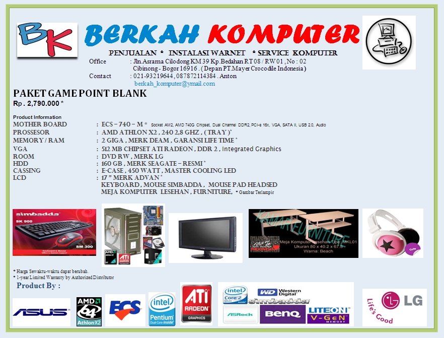 Setting warnet dan Instalasi jaringan ( Pemesanan paket warnet ...