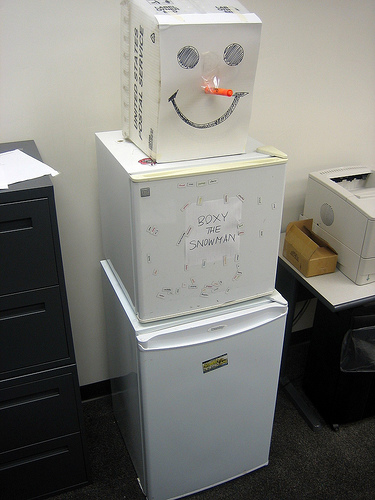Be Different...Act Normal: Refrigerator Snowman